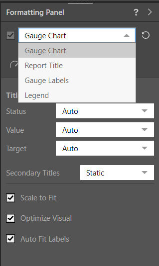 Gauge Formatting